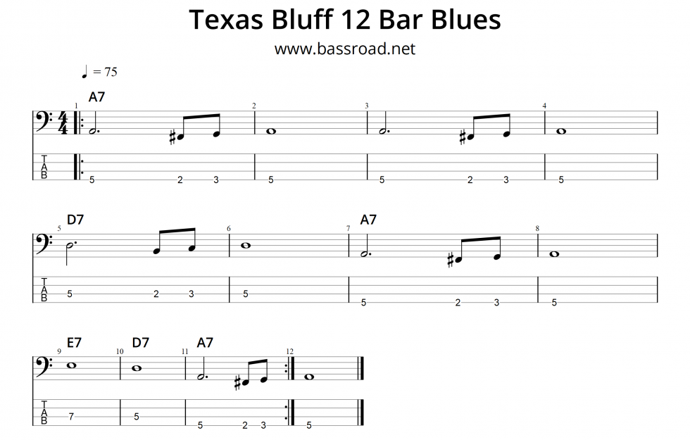 Simple Blues Bass Lick That You Can Re-use - Bass Road